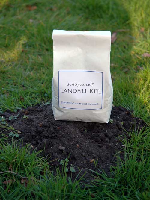 Saving the earth with our do-it-yourself landfill kit